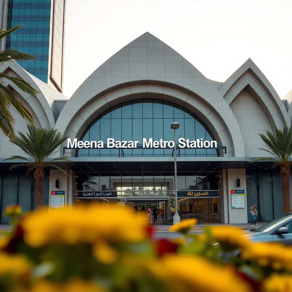 Discovering Meena Bazar Metro Station's Impact on Dubai